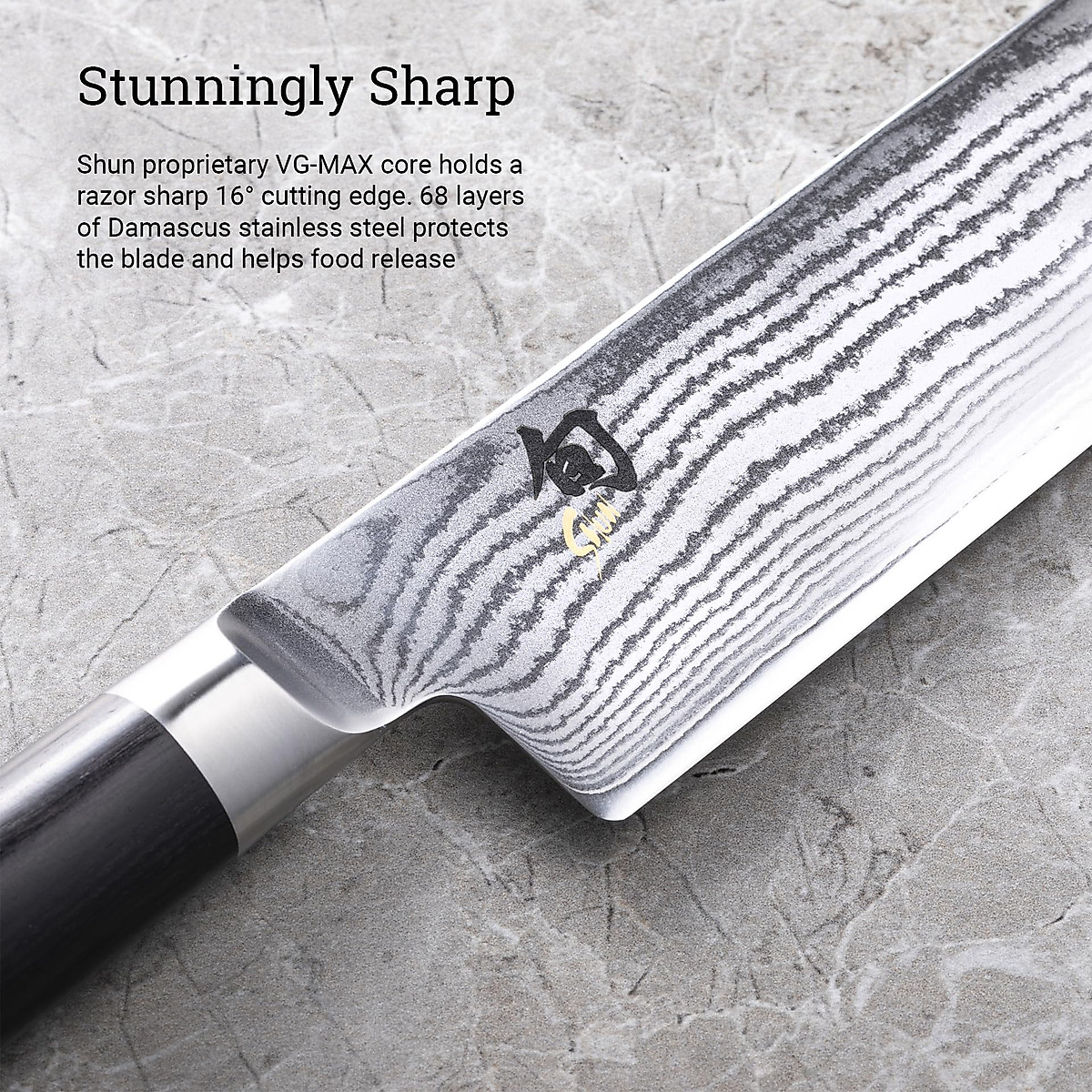 Shun Cutlery Classic Nakiri Knife 6.5", Ideal Chopping Knife for Vegetables and All-Purpose Chef Knife, Professional Nakiri Knife, Handcrafted Japanese Kitchen Knife