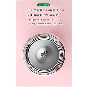 Daisy fresh creative water cup, portable thermos cup (Pink)