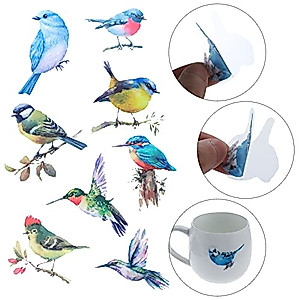 80Pcs Fly Bird Stickers Clear Bird Stickers Decals for Kids Children, PET Bird Stickers Craft Stickers for Scrapbooking, Card,Laptop,Wall, Window (20 Styles, 1-2 Inch)