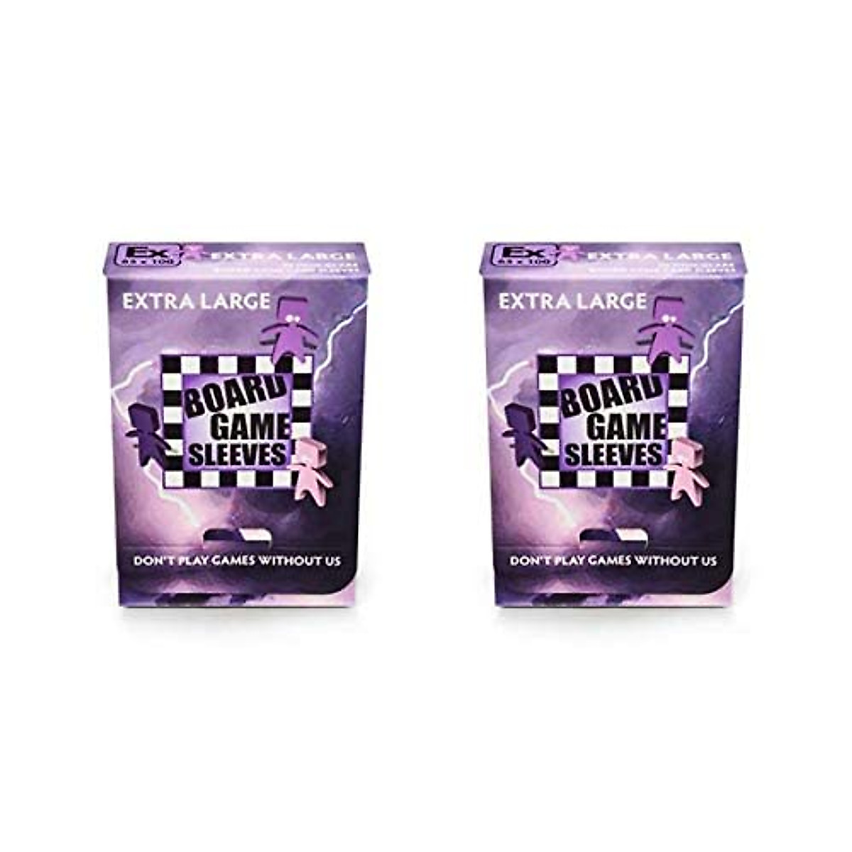 2 Packs Arcane Tinmen Non-Glare Board Game Sleeves 50 ct Extra Large Size Card Sleeves Individual Pack