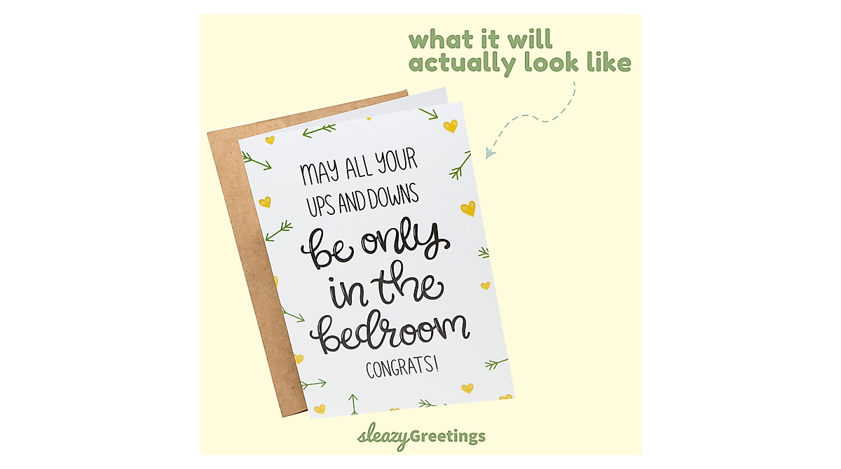 Funny Wedding Engagement Card for Bachelorette Bridal Shower