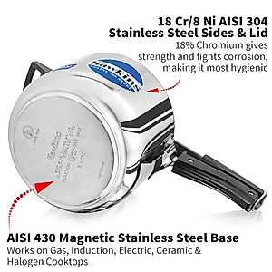 HAWKINS Hawkins Stainless Steel Pressure Cooker Silver 100 Ounce