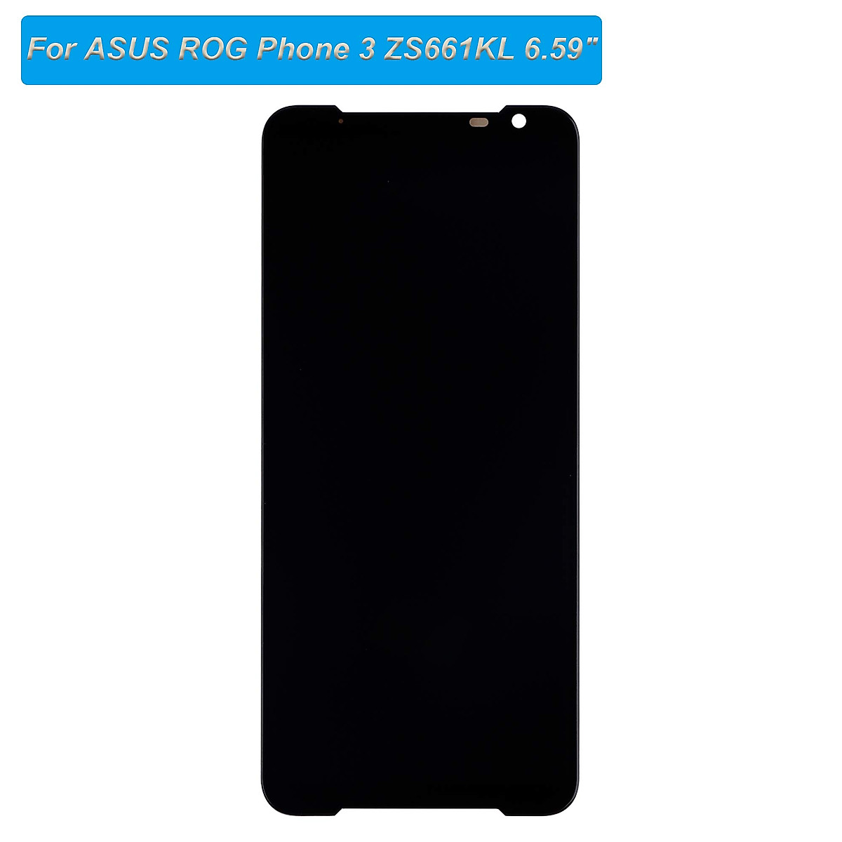 E-yiiviil LCD Display Compatible with ASUS ROG Phone 3 ZS661KL ZS661KS I003DD 6.59" LCD Display Touch Screen Assembly with Tools
