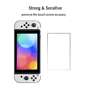 Ailun Tempered Glass Screen Protector for Nintendo Switch OLED Model 2021 [7 Inch] Anti Scratch 9H Hardness [2 Pack]