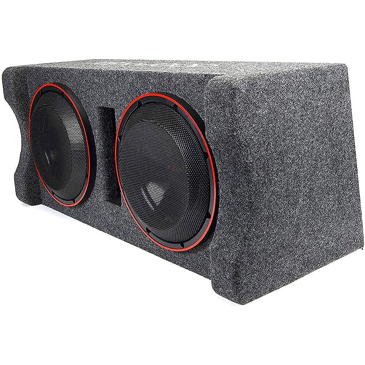 Kenwood Excelon P-XW1221DHP 2-ohm Ported Enclosure with Two 12" Subwoofers | Dual 12" Preloaded High Power Subwoofer Enclosure