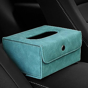 NOTRYA Tissue Box, Car Tissue Box, Suspended Car Seat Backrest Tissue Box (Color : Brown)