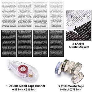 JOYCHOIC Vintage Junk Journal Supplies Aesthetic Journaling Kit, Scrapbook Papers Stickers Large Collection for Bullet Scrapbooking Materials, Planner DIY Arts Craft Collage, Adults