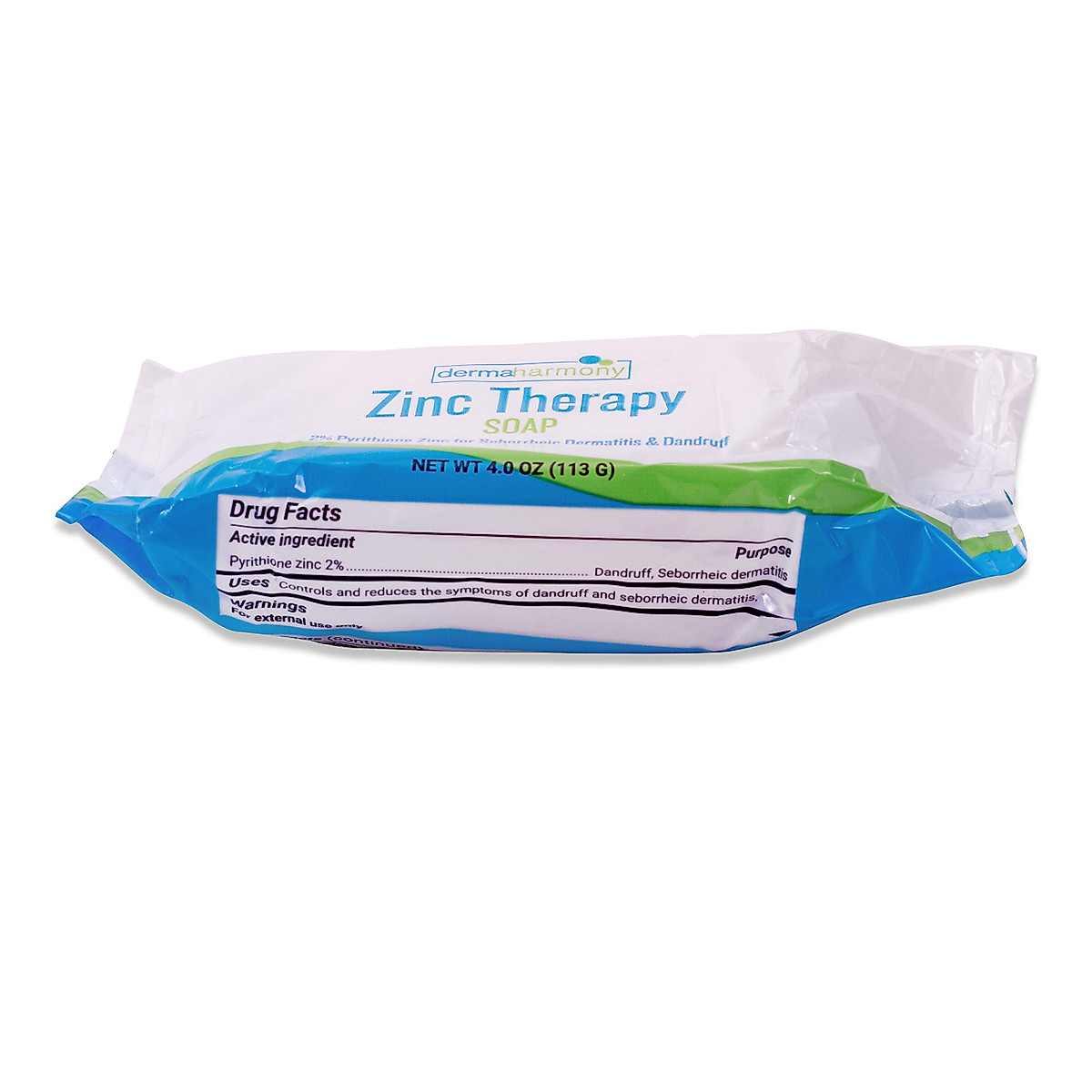 Dermaharmony 2% Pyrithione Zinc (ZnP) Bar Soap 4 oz - Crafted for Those with Skin Conditions - Seborrheic Dermatitis, Dandruff, Psoriasis, Eczema, etc.