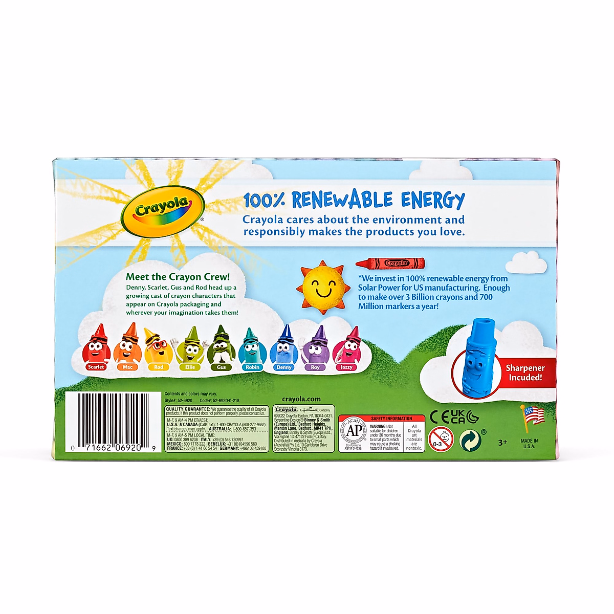 Crayola® Standard Crayons, Assorted Colors, Box Of 120 Crayons