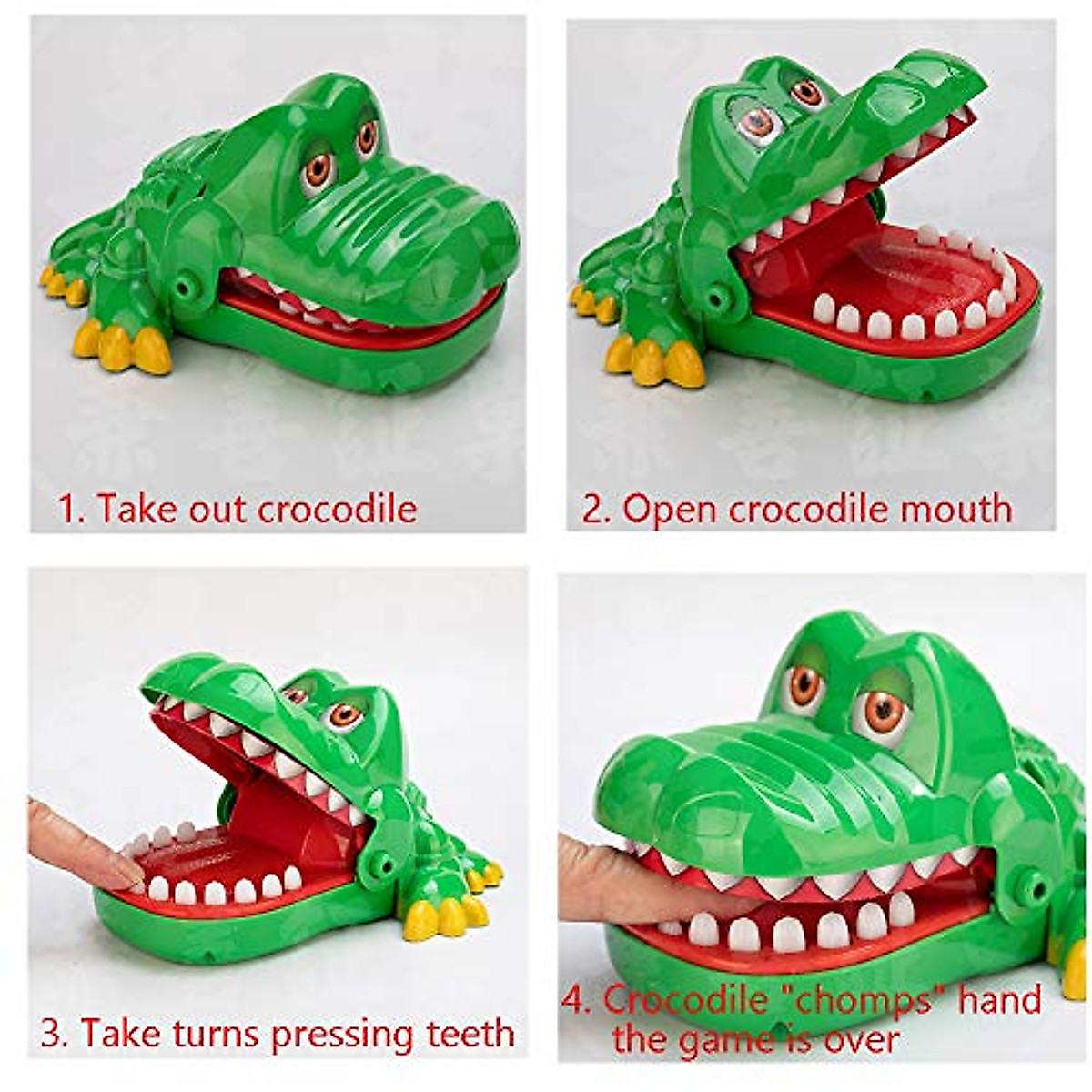iShyan Crocodile Teeth Toys Game for Kids, Crocodile Biting Finger Dentist Games Funny Toys, 2020 Version Ages 4 and Up