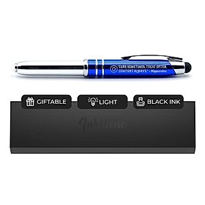 Medical Gift Pen with Inspirational Quote - "Cure Sometimes, Treat Often, Comfort Always. - Hippocrates" - Engraved Pen with Light and Stylus - Gifts for Doctors Nurses Medical Assistants