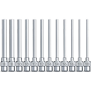 Dispensing Needle 1.97inch Stainless Steel Blunt Tip Needle Set Luer Lock Luer Slip Adapter Tips 8Ga, 10Ga, 12Ga, 14Ga, 16Ga, 18Ga-12Pcs