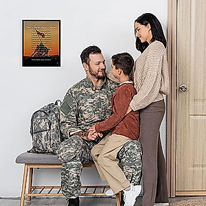 Once a Marine, Always a Marine - Inspiring USMC Creed Wall Decor Poster, This Famous American Flag Raising on Iwo Jima Is An Ideal Wall Art For Patriotic Home, Office Wall Decor, Unframed - 8x10"