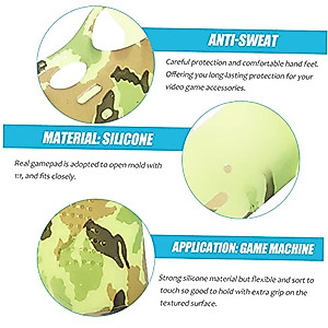 SOLUSTRE Protector Conter Green Handle Silicone Protection Light Game Cover Protective Gamepad Pad Case Grip