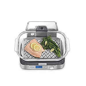 Cuisinart STM-1000 Cook Fresh Digital Glass Steamer, One Size, Stainless Steel