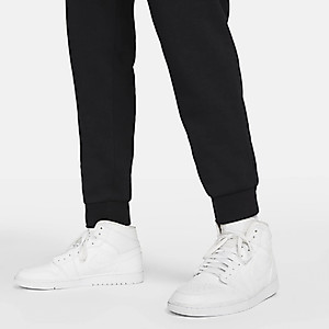 Nike Jordan Jumpman Logo Men Fleece Pants (Medium, Black)