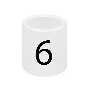 SSWBasics Mini Slip On Size Markers - Size 6- Pack of 50