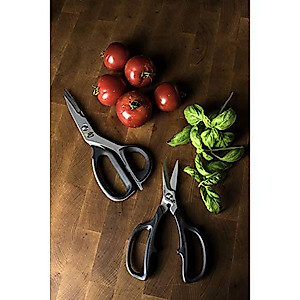 Shun Cutlery 2 Piece Kitchen Shear Set, Stainless Steel Cooking Scissors, Blades Separate for Easy Cleaning, Comfortable, Non-Slip Handle, Kitchen Shears Heavy Duty