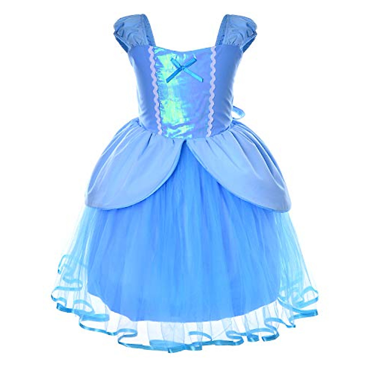 Party Chili Princess Fairy Costume Toddler Girls Birthday Dress Up with Tiara (2T 3T)
