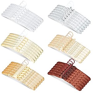 36 Pcs Satin Padded Hanger Non Slip Padded Hangers Heavy Duty Foam Hangers No Shoulder Bump Fabric Hanger for Wedding Women Girls Closet Dress Blouse Sweaters Suits (Multicolored)