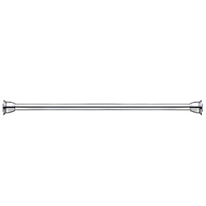 Splash Home Eire Shower Curtain Rod, 42 to 72 Inches Steel Adjustable Tension Curtain Rod - Non-Slip, No Drilling Shower Rods for Bathroom, Chrome