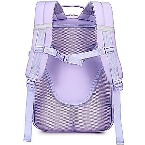 abshoo Kids Backpack For School Girls Kindergarten Elementary Bookbag School Bag (Purple)