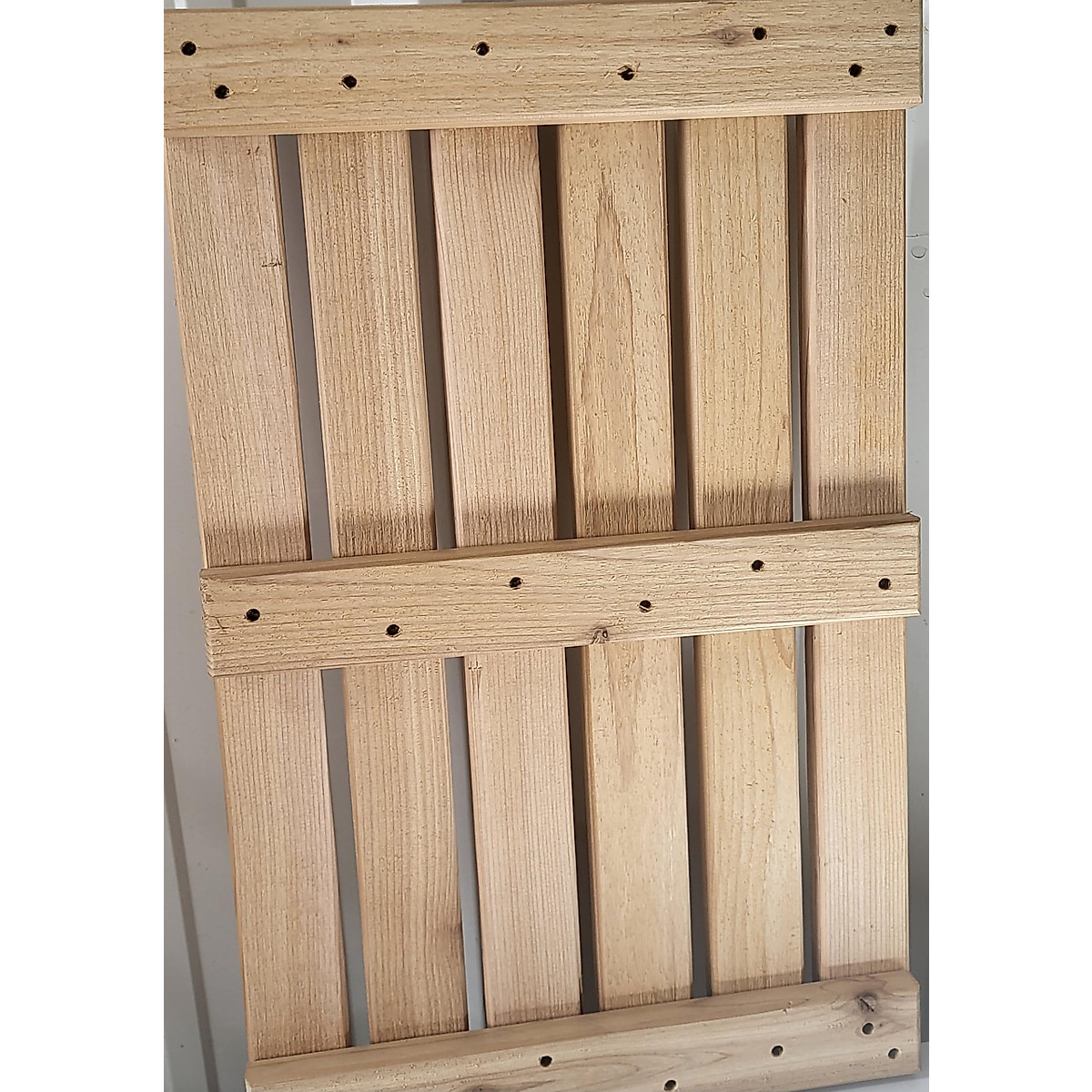 Sauna Fauna 100% Western red Cedar Wooden Bath or Shower mat Cedar Sauna Floor Panel, Also for Patio hot tub or spa, Great for RVing and Outdoor Showers 22.5" x 14"