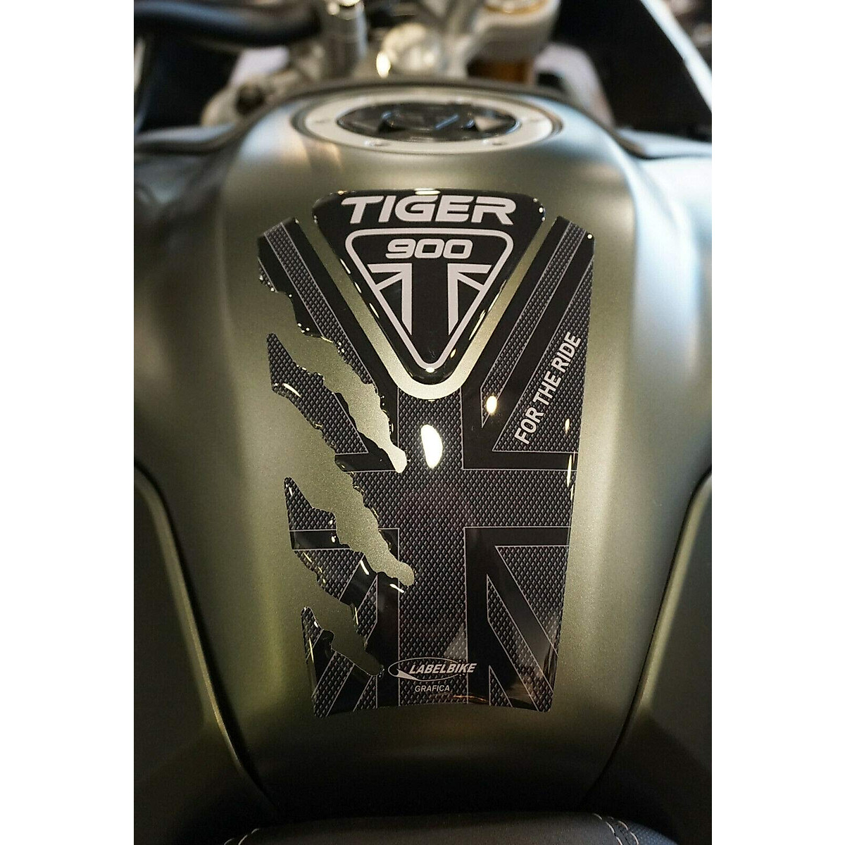 labelbike - 3D gel resin tank pad for Triumph Tiger 900 GT and Rally motorcycles