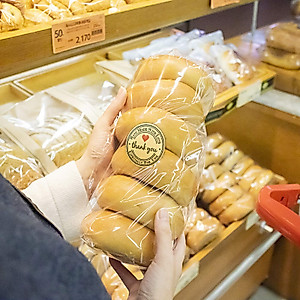 500pcs YOGET 1.5 Inch Round Handmade with Love Sticker,Thank You Stickers Roll Kraft Paper Strong Adhesive Stickers