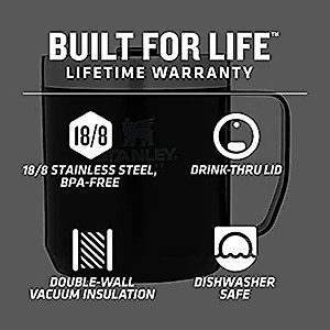 Stanley The Legendary Camp Mug 12oz Matte Black