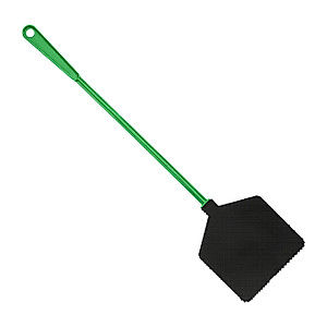OFXDD Rubber Fly Swatter, Long Fly Swatter Pack, Fly Swatter Heavy Duty, Light Green Color (3 Pack)