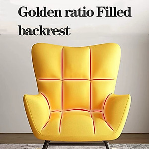 MEHWSUR Rocking Nursing Chairs Recliner Relax Rocker with Stool,Mid Century Teddy Rocking Chair Armchair Reading Chair Padded Seat Leisure Relax Chair for Living Room (Color : Green)