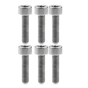 Wanyifa Titanium Ti M3 x 6 8 10 12 15 18mm DIN912 Hexagon Square Head Bolt Screws Pack of 6 (Titanium,M3x12mm)