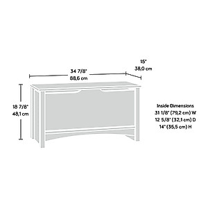 Sauder Shoal Creek Storage Chest, Oiled Oak finish
