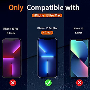 IMBZBK [3+3 Pack] for iPhone 13 Pro Max Screen Protector 3 pack HD Tempered Glass Accessories with 3 pack Camera Lens Protector Case Friendly 9H Hardness Bubble Free Protector de Pantalla