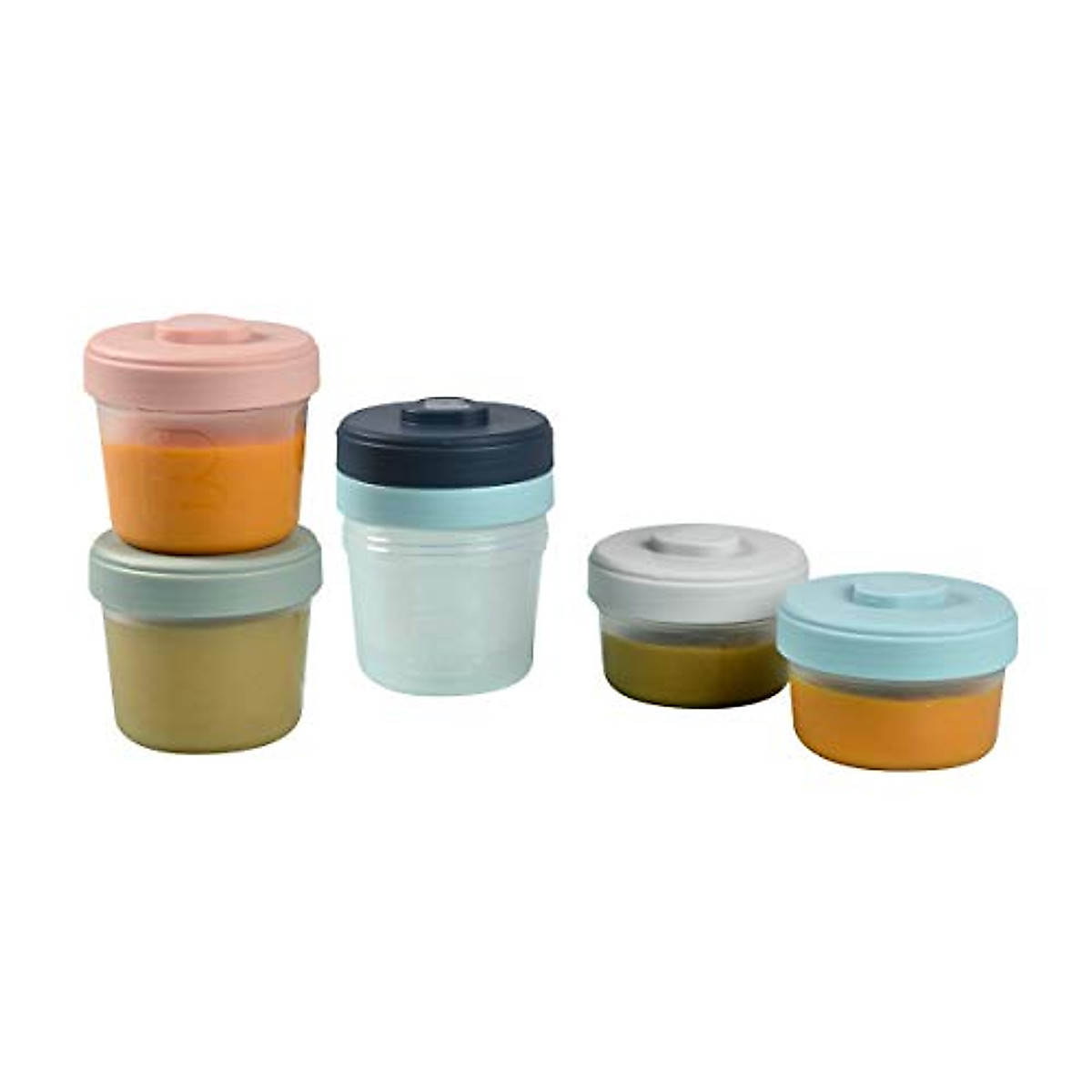 BEABA Clip Containers, Food Storage Containers, Baby Food Storage Containers with Lid, Baby Food and Toddler Snack Containers, Baby Essentials, (Small)