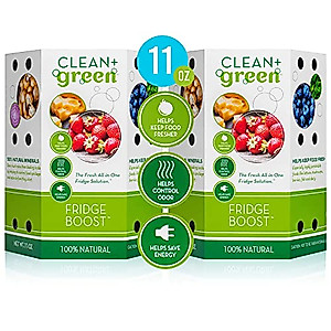 FridgeBoost Refrigerator Vegetable Saver and Deodorizer - Premium Odor Absorber, Smell Remover for Fridge and Freezer - Moisture Absorbers, Odor Absorbers for Home, Refrigerator Deodorizer