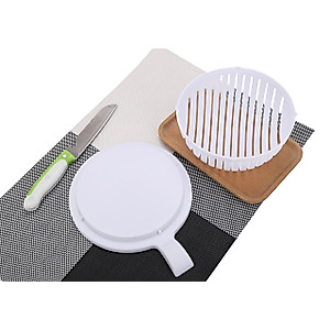 TedStuff Salad Slicer Salad Cutter Bowl | Fruit and Vegetable Cutter | Use As A Lettuce Slicer, Vegetable Chopper, Fruit Cutter Or Drainer Basket | Prepare Salads In 60 Seconds