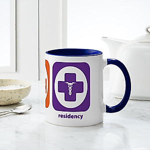 CafePress Eat Sleep Residency Mug Ceramic Coffee Mug, Tea Cup 11 oz