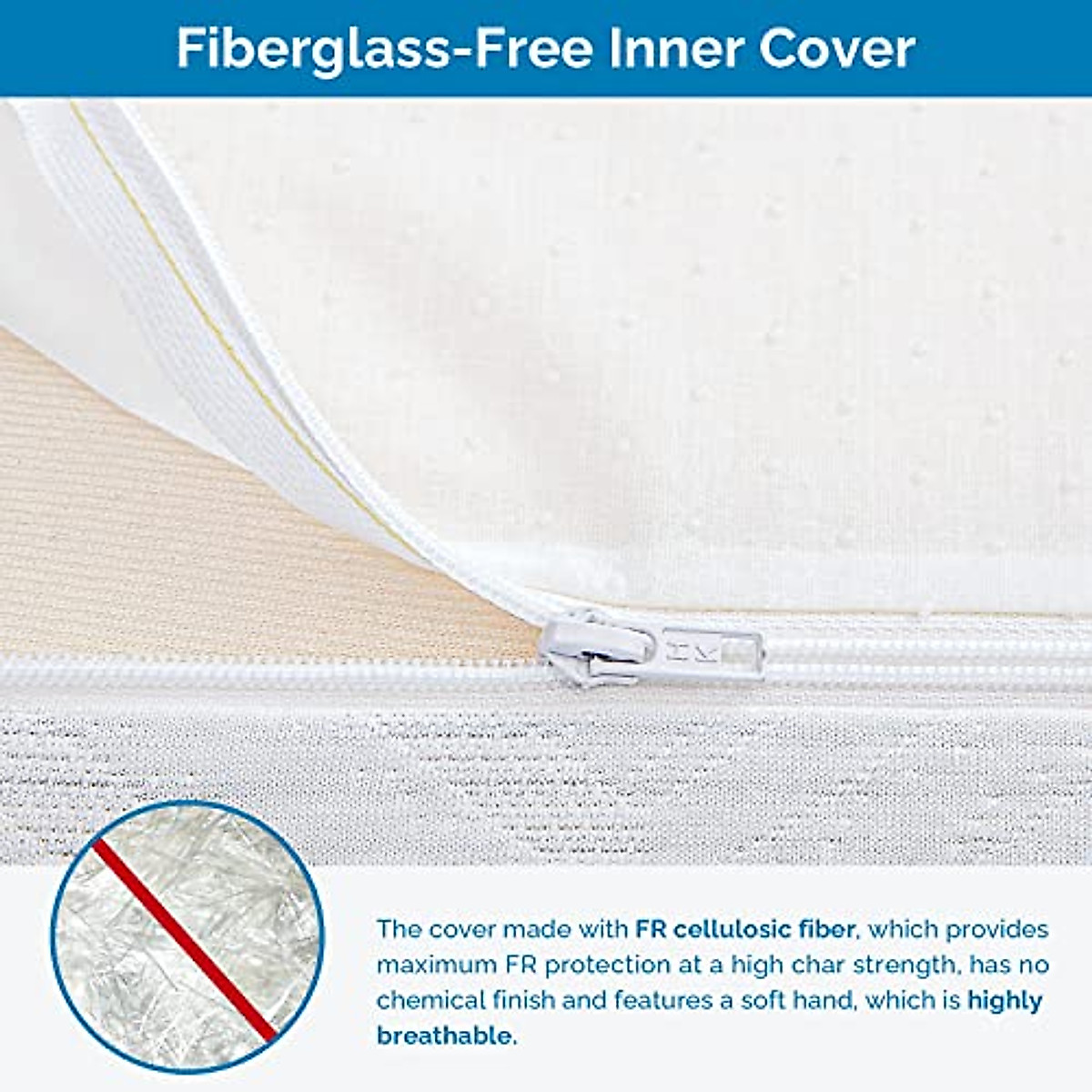 IULULU Memory Foam Mattress 10 Inch Full Size, Medium Firmness Mattress with Fabric Cover, Gel Foam Infused, CertiPUR-US Certified, Suitable for College Dorm, White (CJ-M10-F)