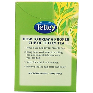 Tetley Green Tea, Honey, 72 Tea Bags