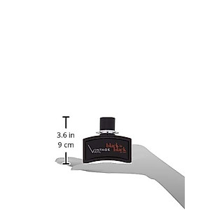 Nu Parfums Black Is Black Vintage Vinyl Eau de Toilette Spray for Men, 3.4 Ounce