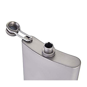Fire-Maple Bacchus Titanium Hip Flask | 200ml / 6.7 fl oz Ultralight Pocket Canteen for Camping, Travel, Sport Events & Outdoor Trips | Curved Shape with Secure Screw Top, Filler Funnel, and Pouch