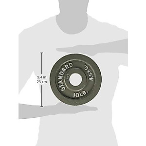 CAP Barbell Olympic 2-Inch Weight Plate, Gray, 35 LBS