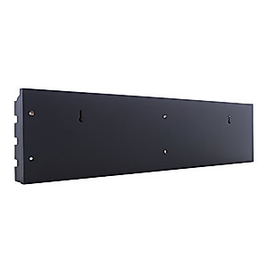 kieragrace KG Sydney Wall Shelf and Mail Holder with 3 Hooks - Black, 24"