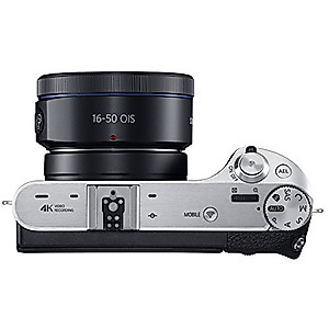 Samsung Electronics EV-NX500ZBMIUS NX500 28 MP Wireless Smart Compact System Camera with Included Kit Lens