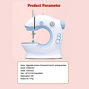Mini Sewing Machine for Beginners and Kids 2 Speeds Double Thread With Needle and Thread Set, Upgraded Household Portable Multifunctional Adjustable Stitches Machine