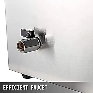 TsoLay Electric Commercial Food Warmer, Large Capacity 3 Pan Stainless Steel 1500W Electric Countertop Steam Table with Automatic Temperature Control, Faucet Design for Catering and Restaurants