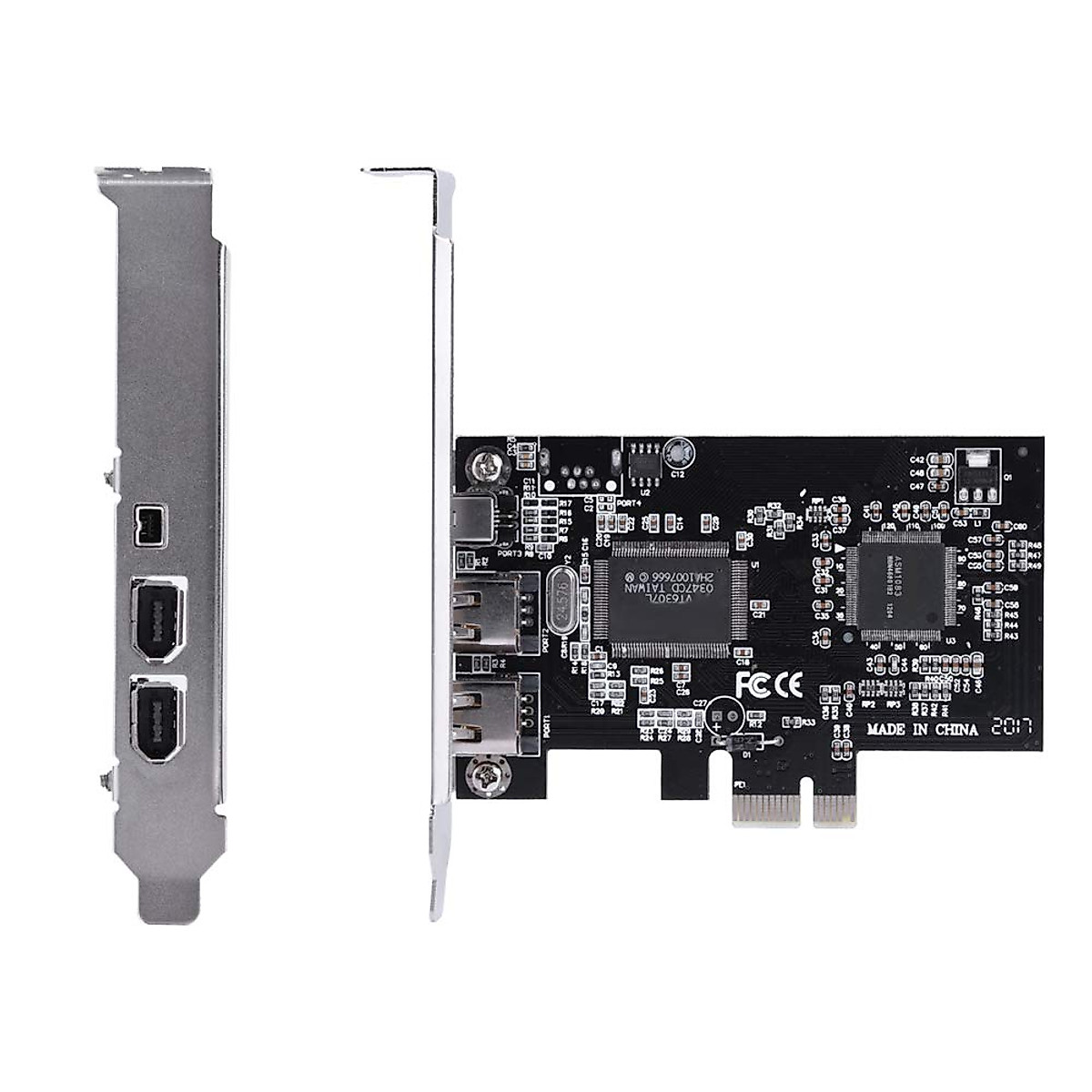 800Mbps PCI-E Express Card, 1394a IEEE 1394b Controller Card with Firewire Cable, for Video,Audio ,Industrial Cameras,Video Cameras
