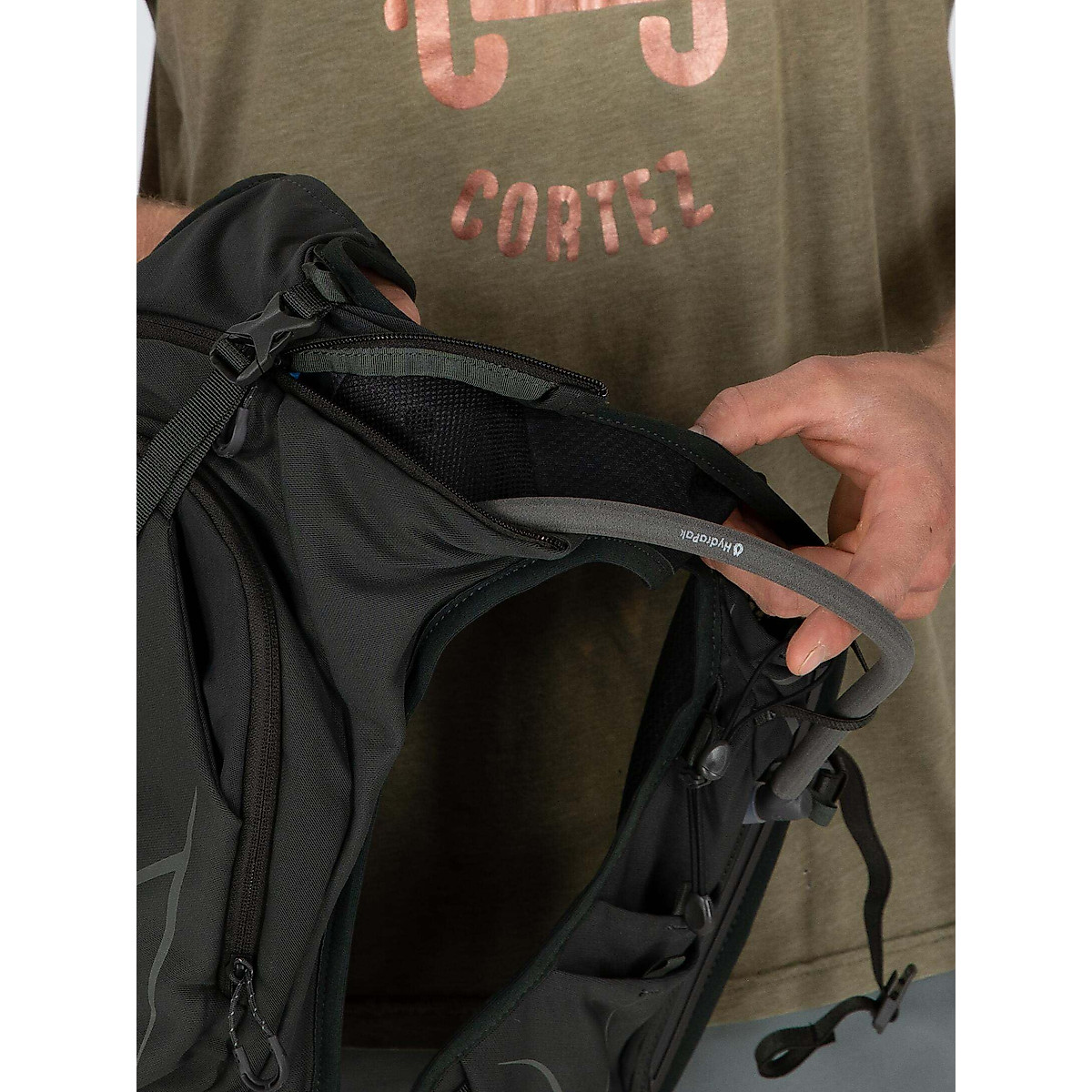 Osprey Duro 15 Men's Running Hydration Vest with Hydraulics Reservoir, Charcoal Grey, Large/X-Large